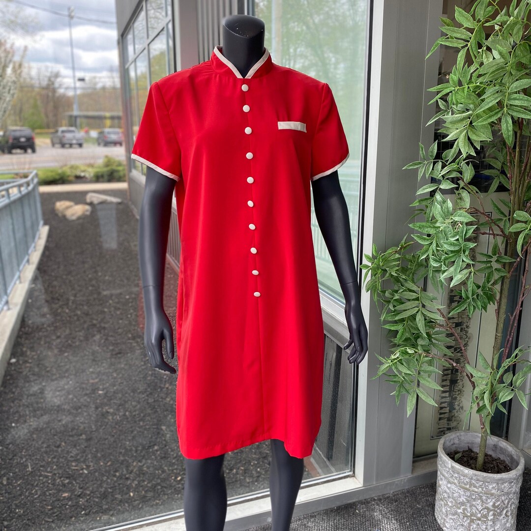 SUNSHINE STARSHINE Vintage 1980s Short Sleeve Knee Length Shift Dress W ...