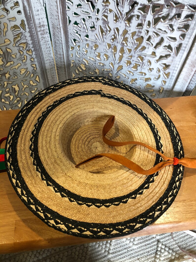 Maya Pishalal Woven Festival Hat With Satin Ribbons From - Etsy