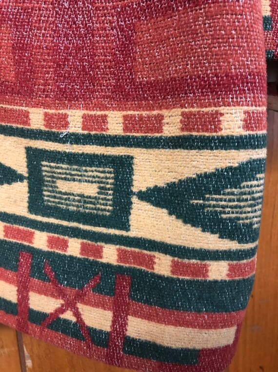 Pendleton inspired Southwestern print wool coat w two… - Gem