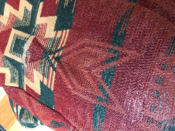 Pendleton inspired Southwestern print wool coat w two… - Gem