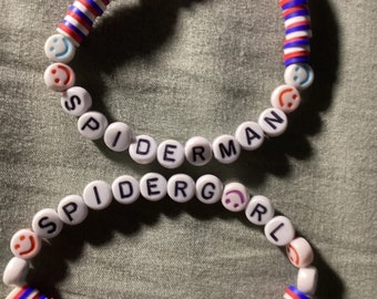 Spider-man Bracelets Friendship Bracelet Unique Gift Handmade Jewelry ...