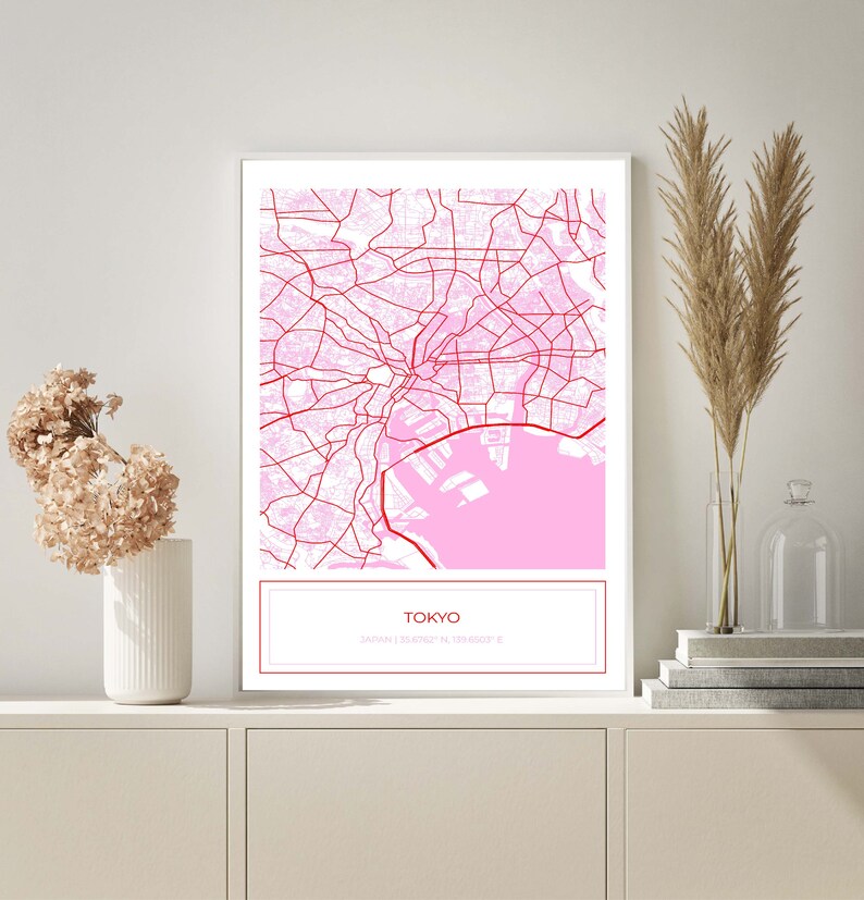 Map of Tokyo Japan, Tokyo Japan Map, Tokyo Map, Modern Tokyo Japan Map ...