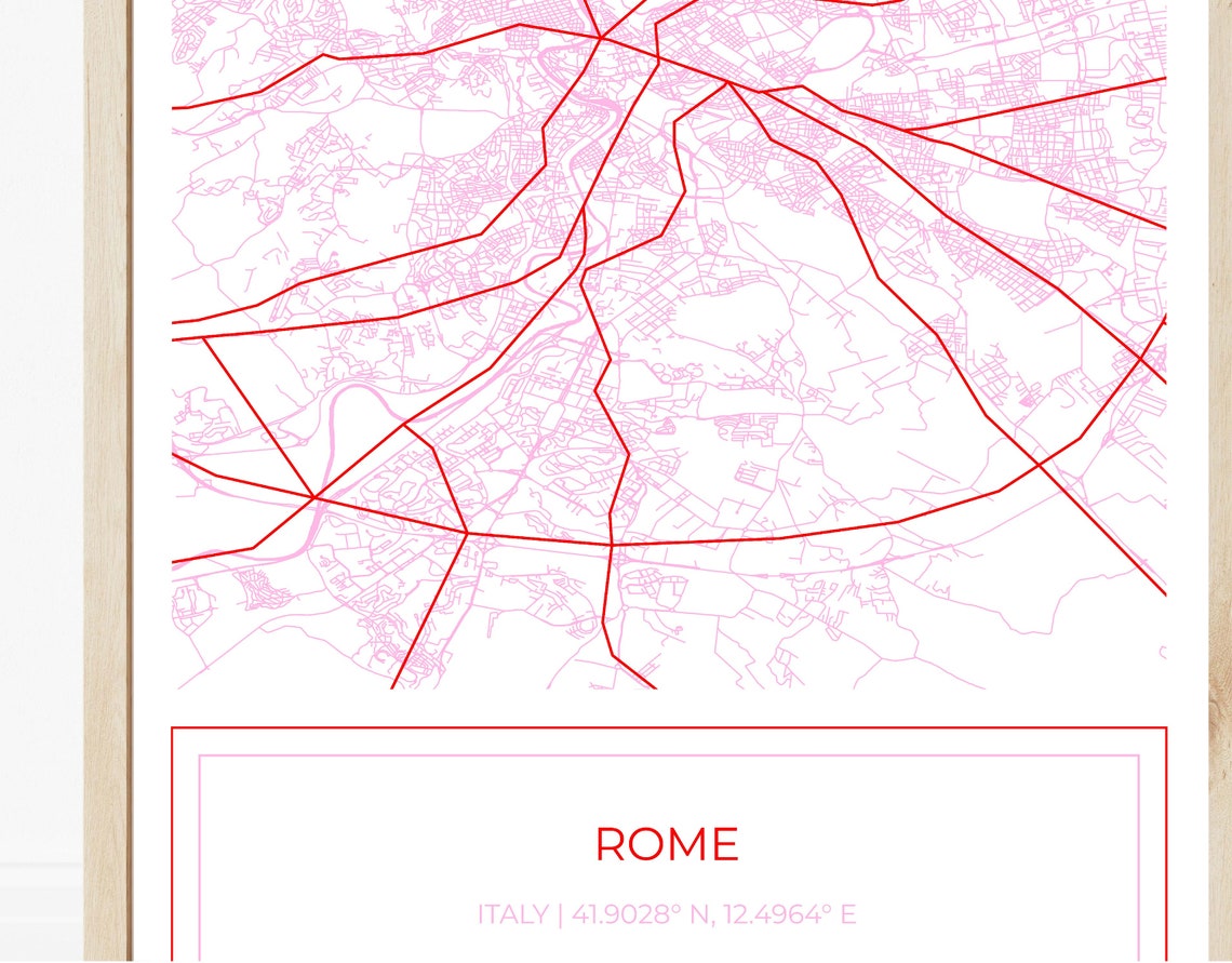 Map of Rome Italy, Rome Italy Map, Rome Map, Modern Rome Italy Map ...