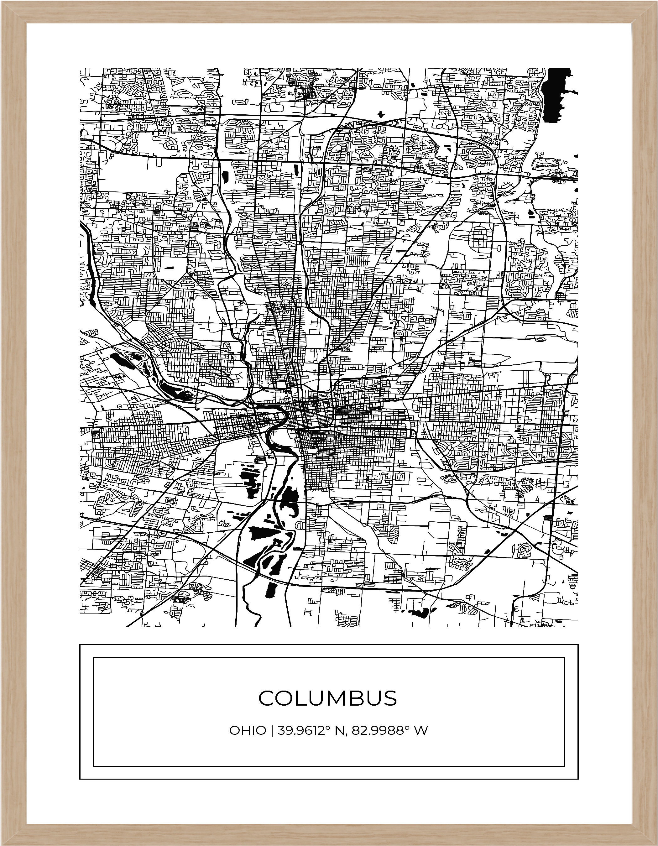 Mapa de Colón, Mapa de Colón, Mapa de Colón en blanco y negro, Cartel ...