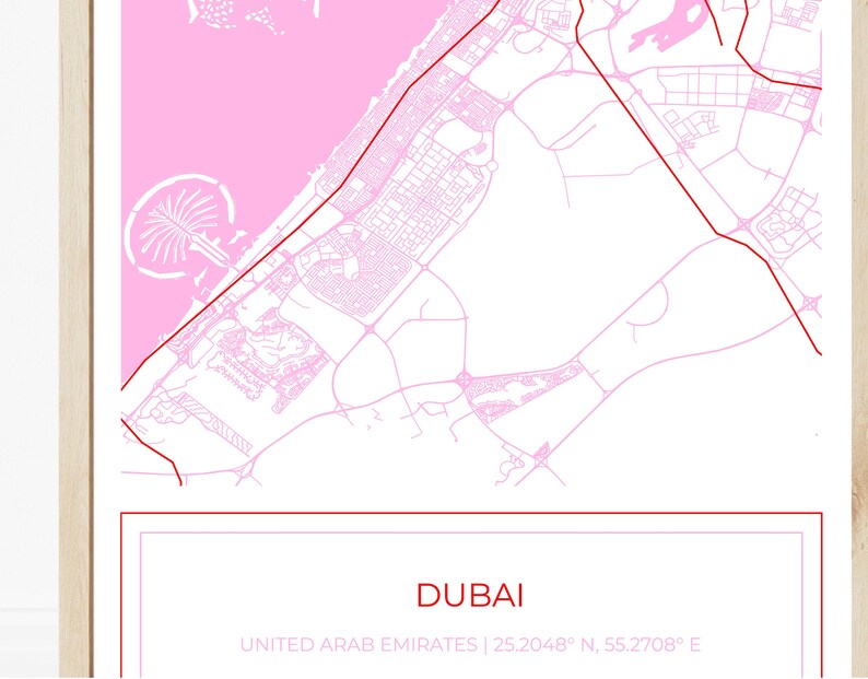 Map of Dubai United Arab Emirates, Dubai United Arab Emirates Map ...