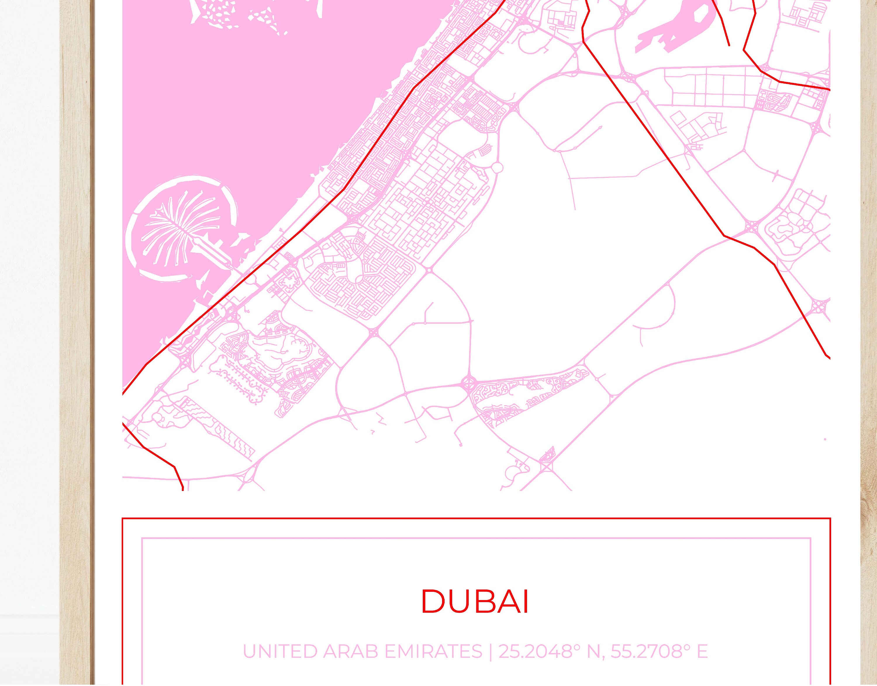 Map of Dubai United Arab Emirates, Dubai United Arab Emirates Map ...