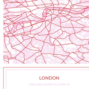 Map of London England, London England Map, London England Map, Modern ...
