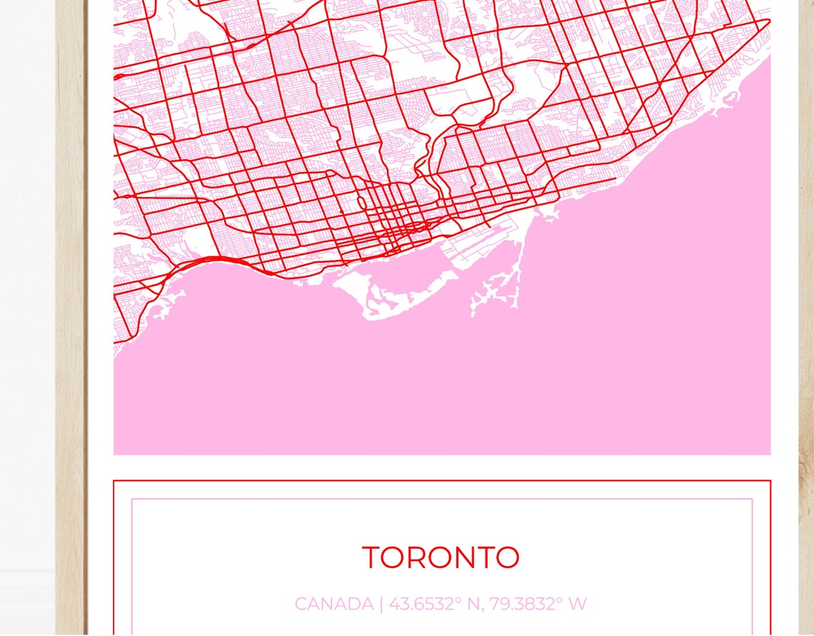 Map of Toronto Canada, Toronto Canada Map, Toronto Map, Modern Toronto ...
