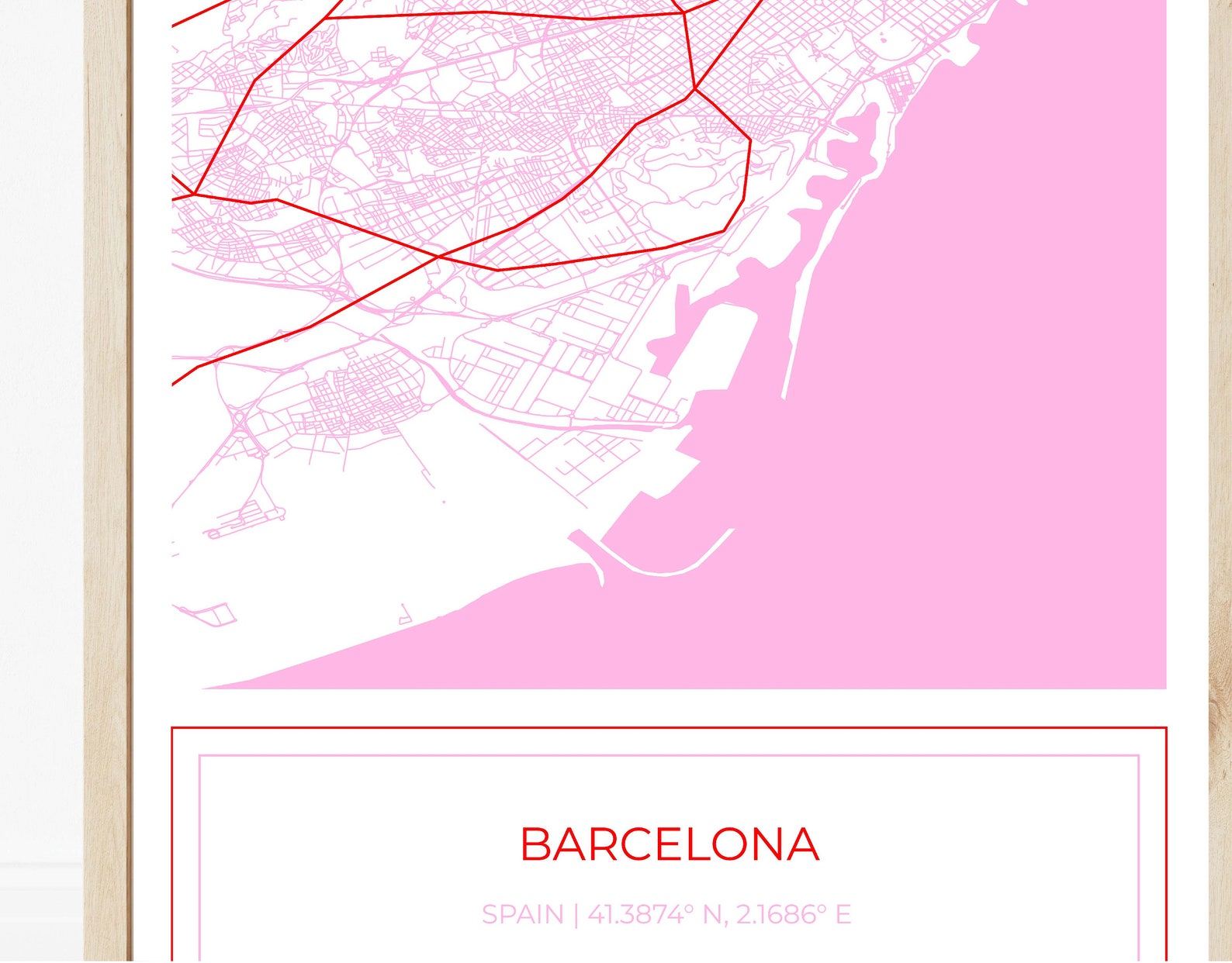 Map of Barcelona Spain, Barcelona Spain Map, Barcelona Map, Modern Map ...
