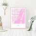 Miami Map, Map of Miami, Pink Miami Map, Miami Poster, Map of Miami ...
