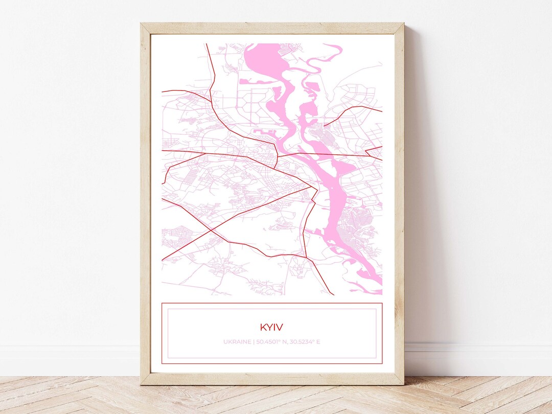 Map of Kyiv Ukraine, Kyiv Ukraine Map, Kyiv Map, Modern Kyiv Ukraine ...