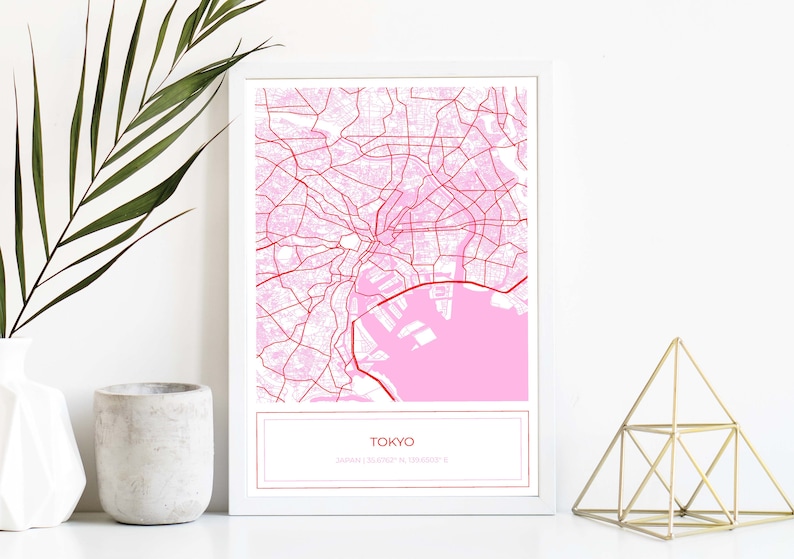 Map of Tokyo Japan, Tokyo Japan Map, Tokyo Map, Modern Tokyo Japan Map ...