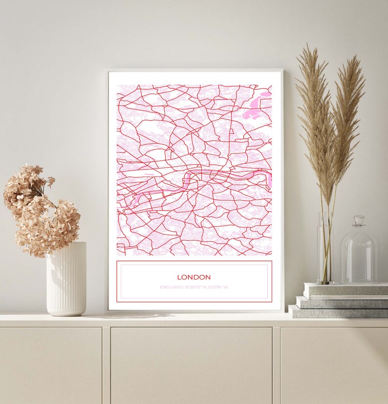 Map of London England, London England Map, London England Map, Modern ...