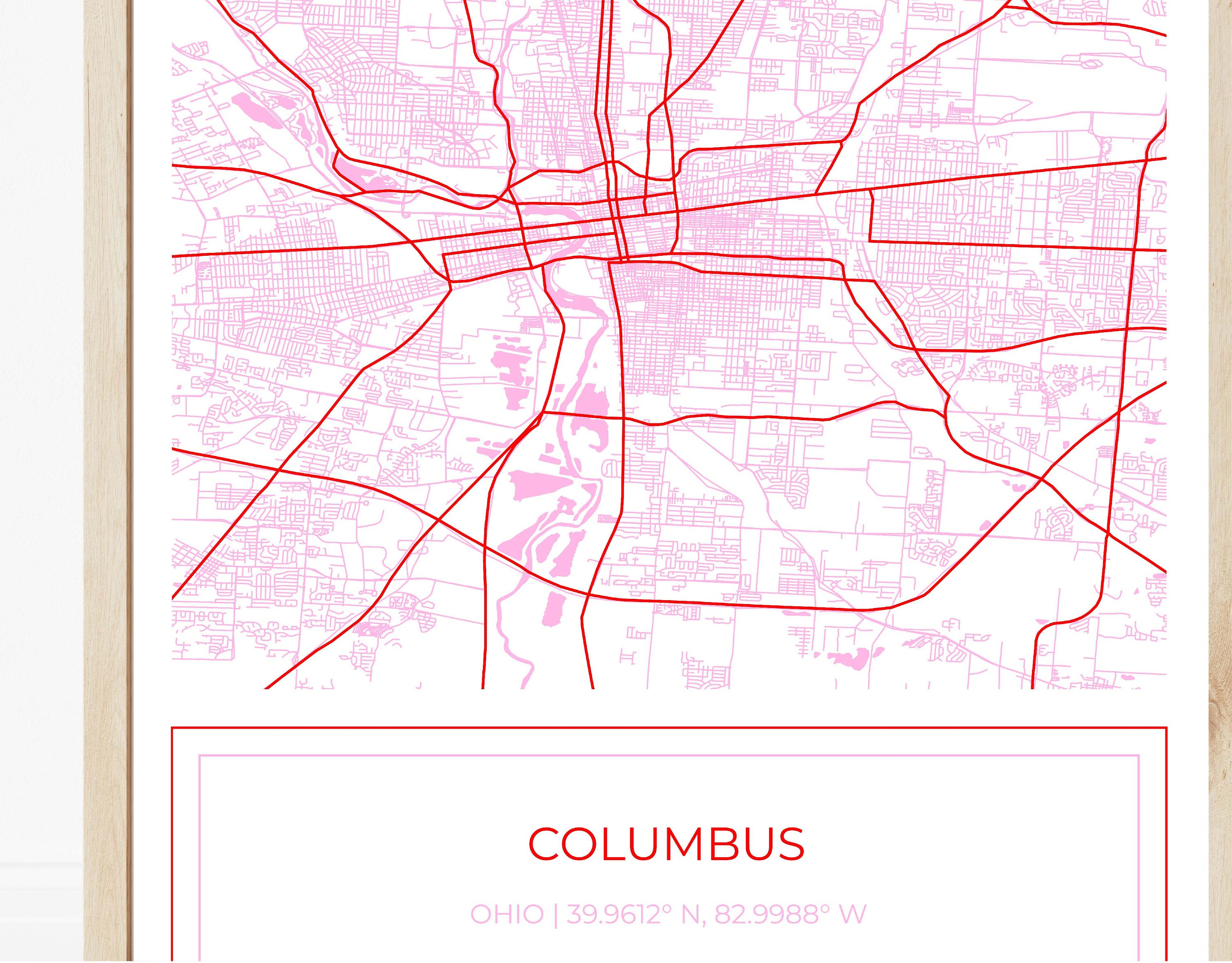 Mapa de Colón, Mapa de Colón, Mapa de Colón rosa, Cartel de Colón, Mapa ...