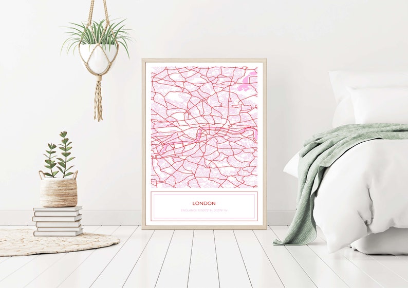 Map of London England, London England Map, London England Map, Modern ...
