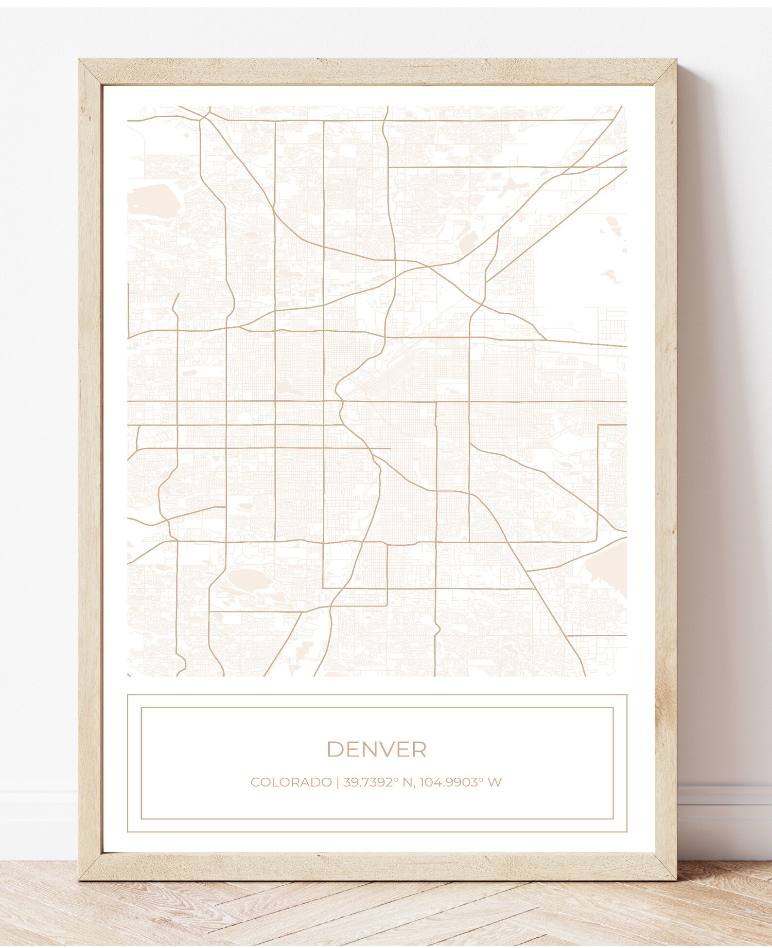 Mapa de Denver Colorado, Mapa de Denver Colorado, Mapa moderno de ...