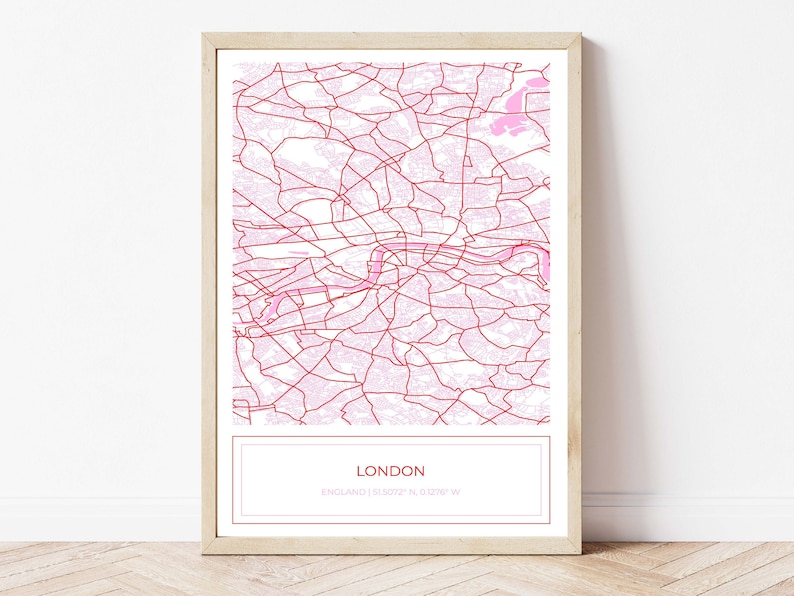 Map of London England, London England Map, London England Map, Modern ...