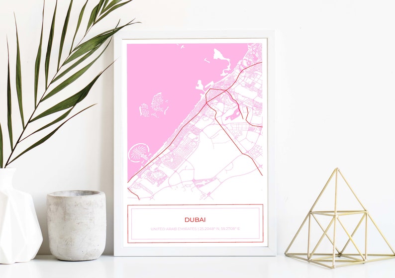 Map of Dubai United Arab Emirates, Dubai United Arab Emirates Map ...