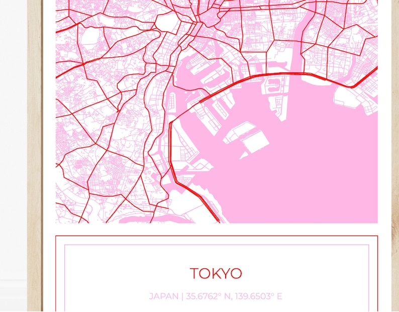 Map of Tokyo Japan, Tokyo Japan Map, Tokyo Map, Modern Tokyo Japan Map ...