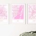 Houston Map, Map of Houston, Pink Houston Map, Houston Poster, Map of ...