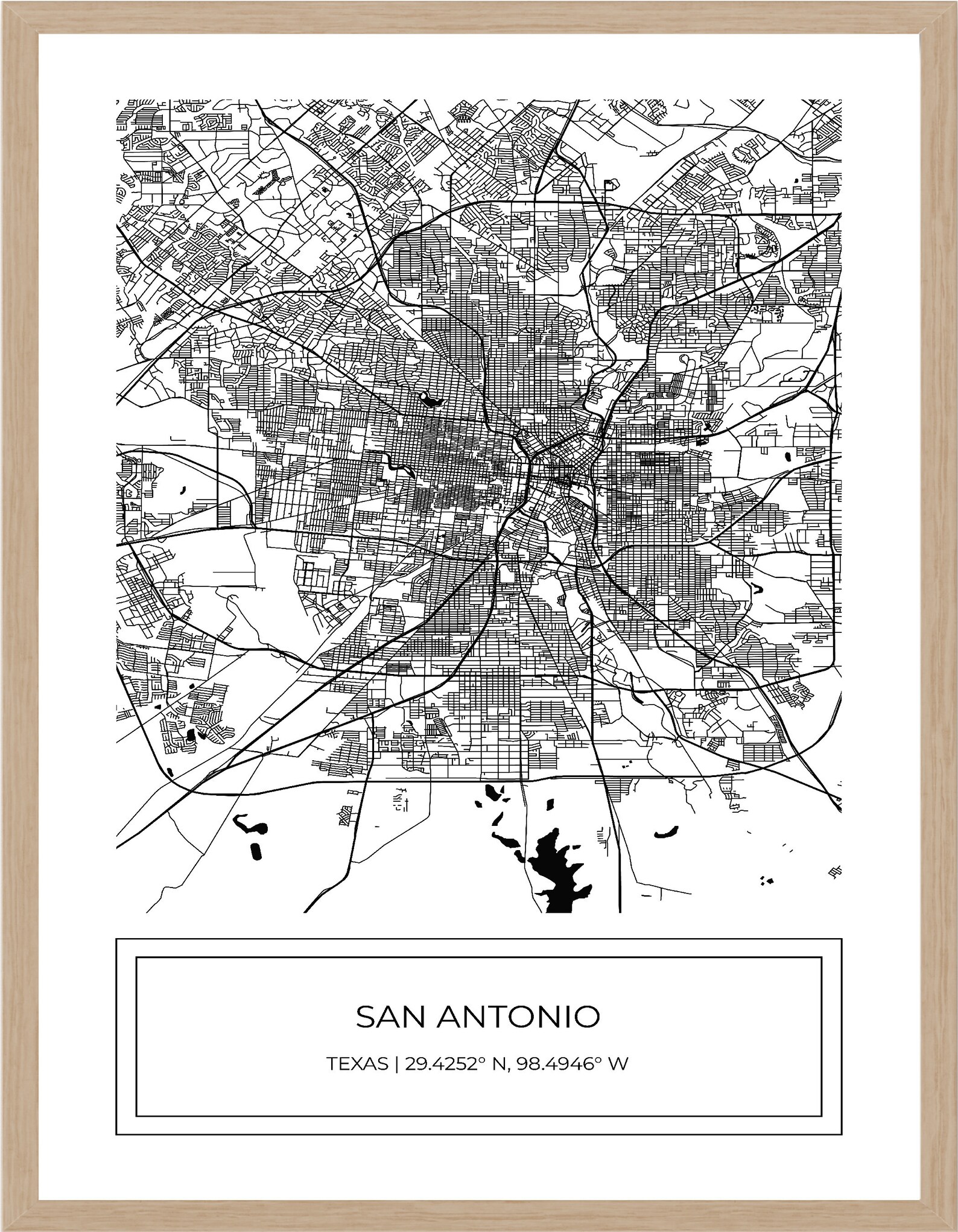 Mapa de San Antonio, Mapa de San Antonio, Mapa de San Antonio blanco ...