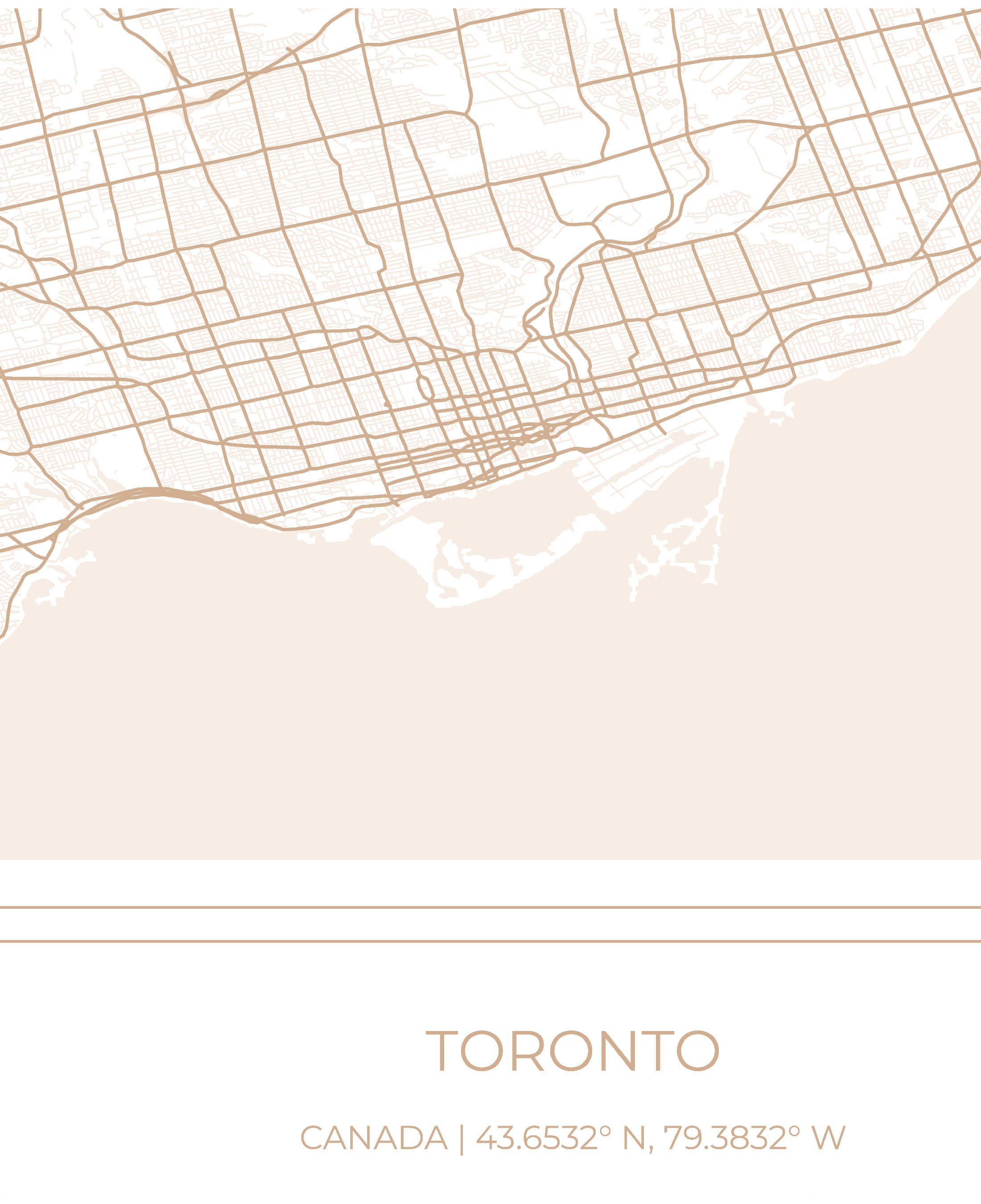 Map of Toronto Canada, Toronto Canada Map, Toronto Map, Modern Toronto ...
