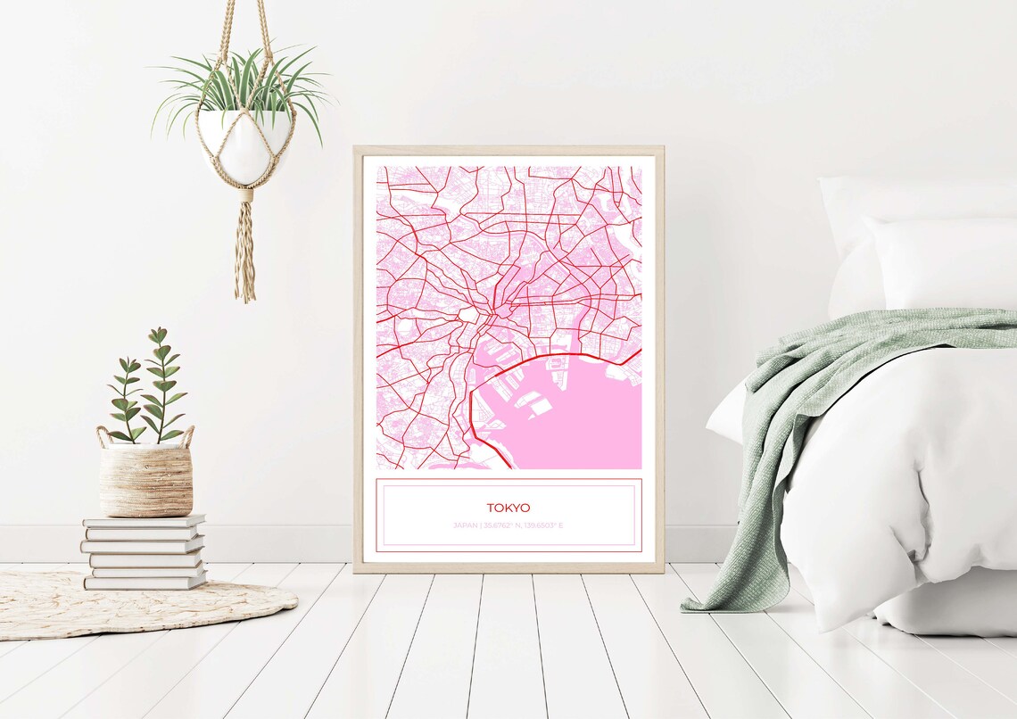 Map of Tokyo Japan, Tokyo Japan Map, Tokyo Map, Modern Tokyo Japan Map ...