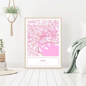 Map of Tokyo Japan, Tokyo Japan Map, Tokyo Map, Modern Tokyo Japan Map ...