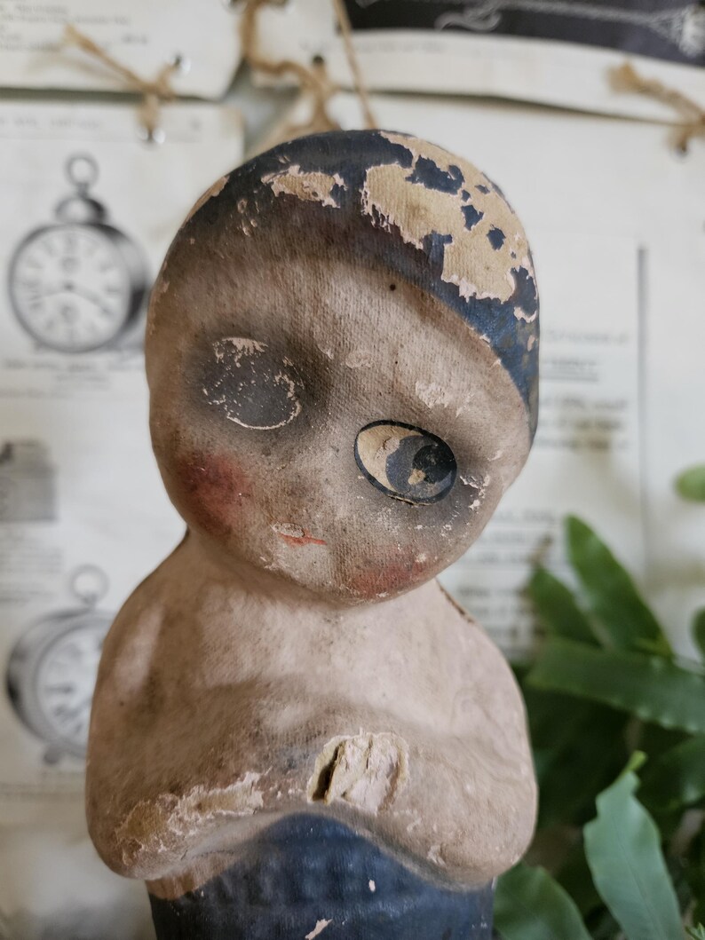 1920's Art Deco Paper Mache Flapper Doll I Unger Doll & Toy Co I ...