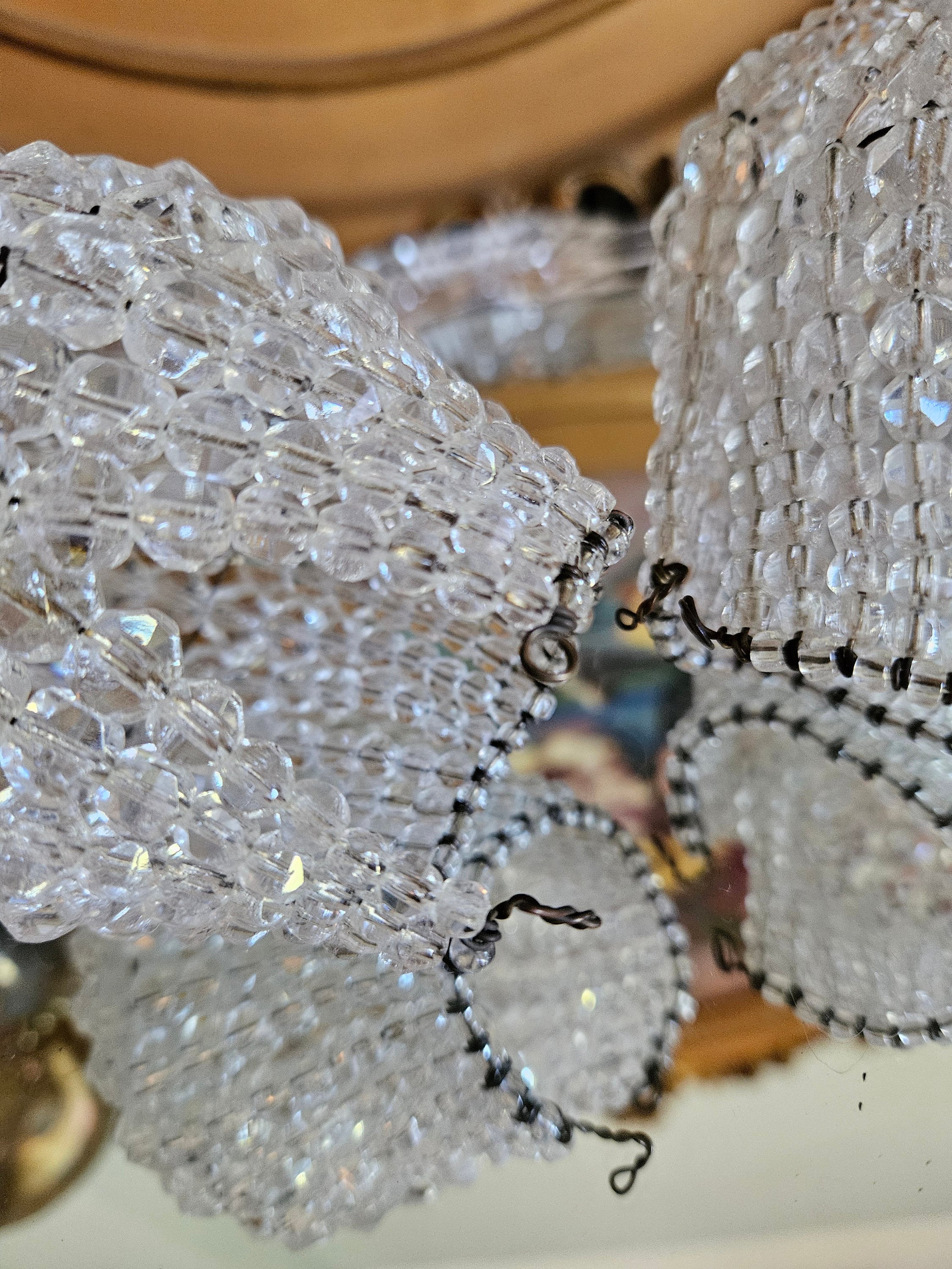 Antique Cut Crystal Light Bulb Covers I Fit Standard Bulbs I Pair I ...