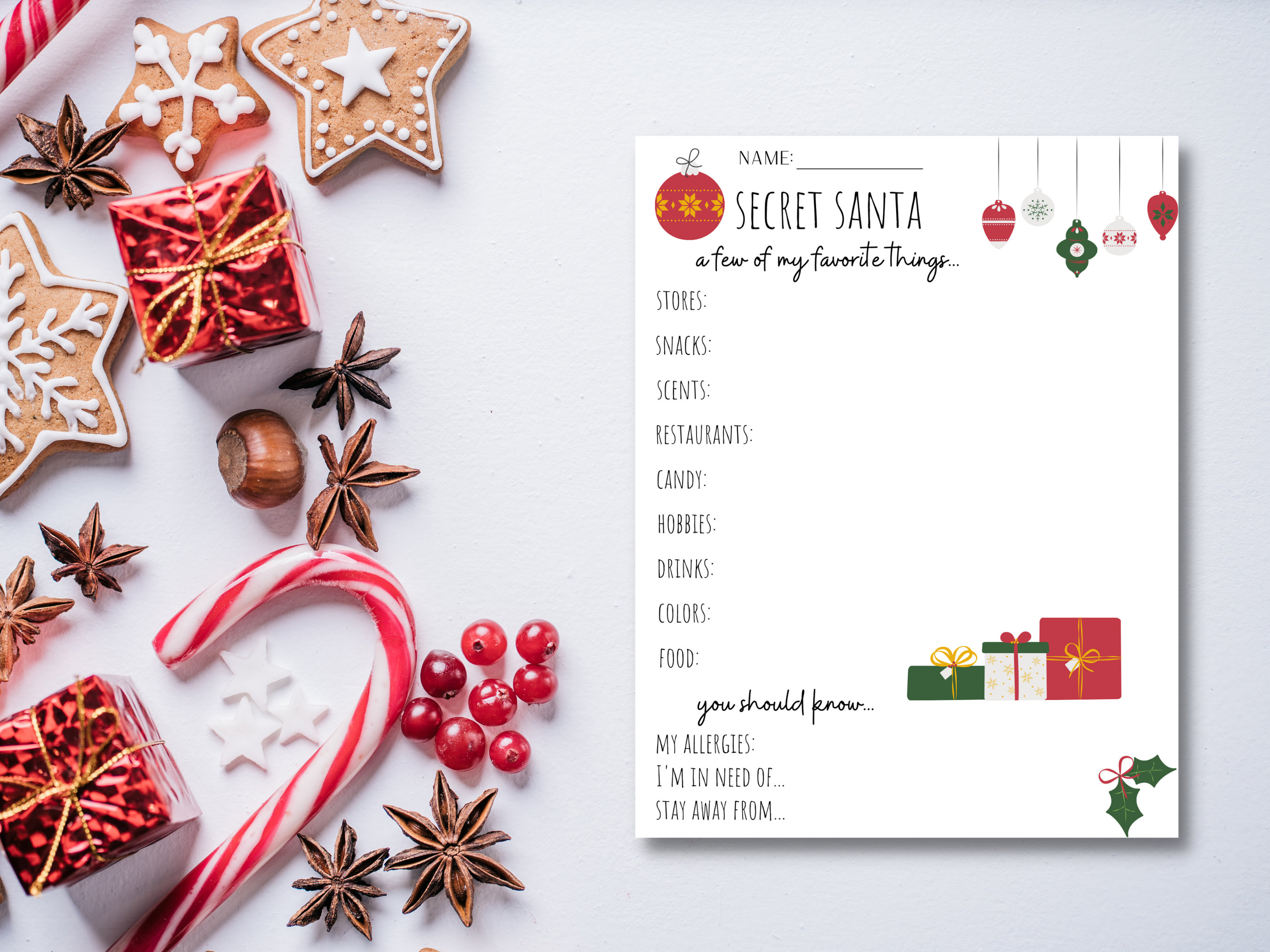 Secret Santa | Christmas | Holiday | Gift Exchange | Work Christmas ...