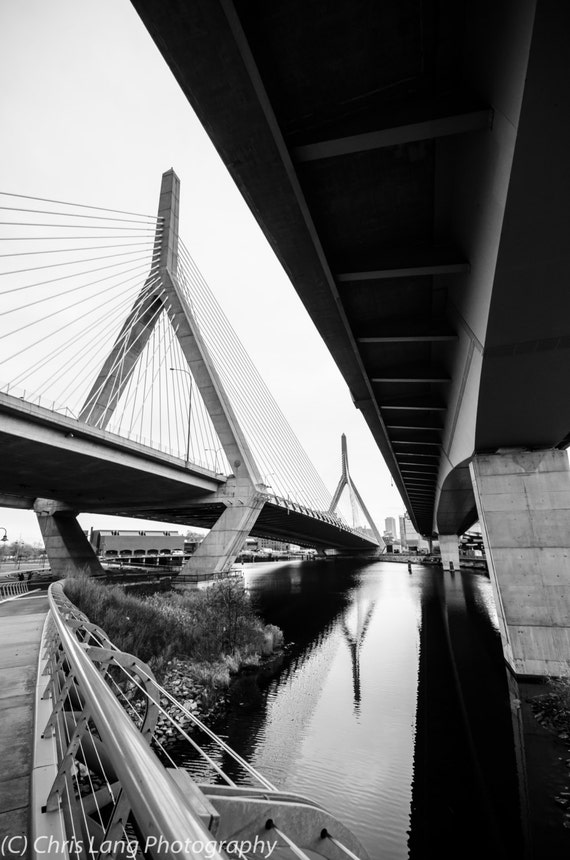 Photographs of the Zakim Bridge in Boston MA | Etsy