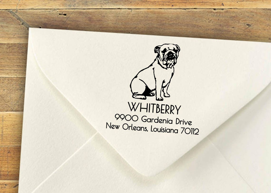 Custom Stamp English Bulldog Any Breed Dog Stamp - Etsy