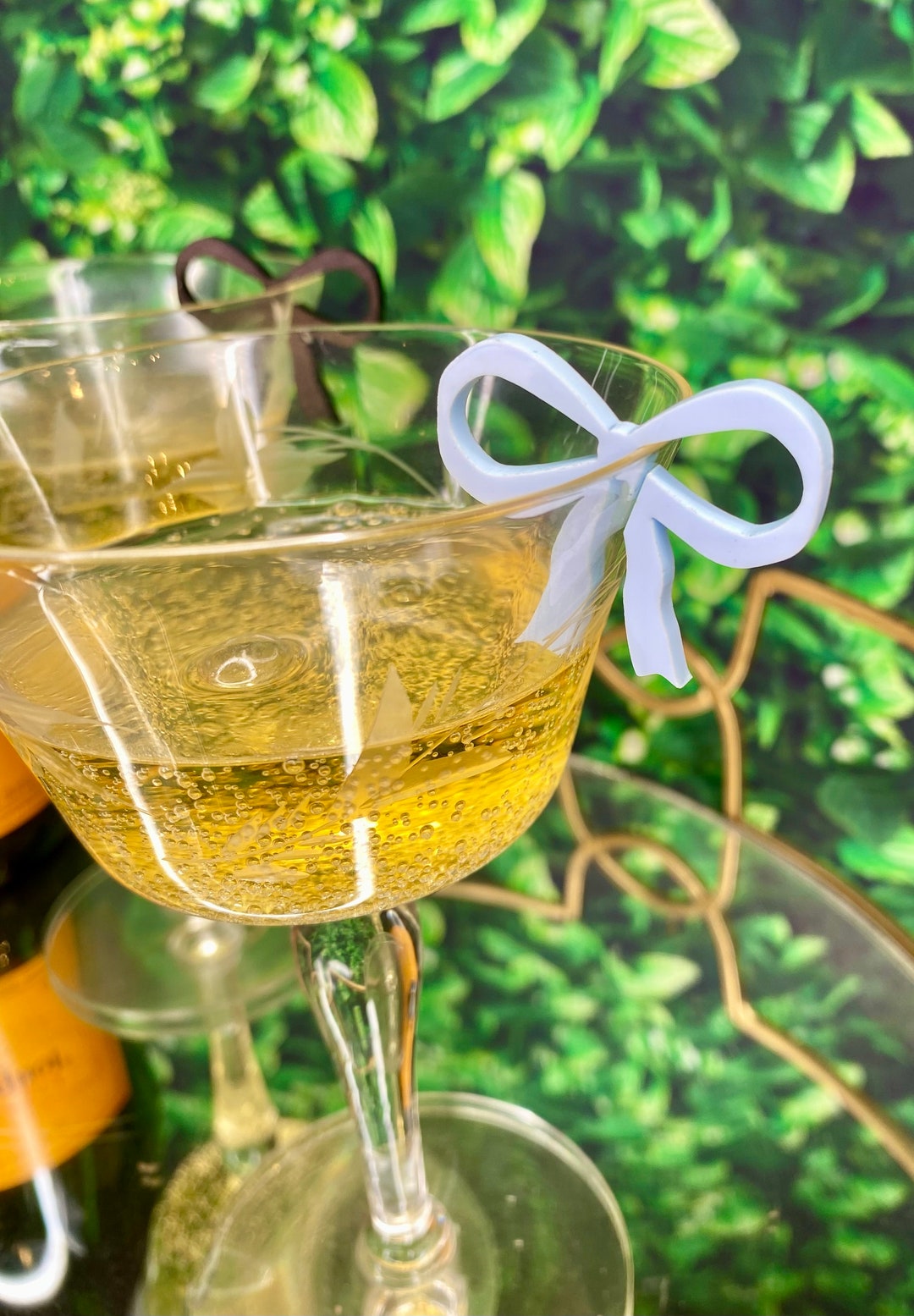 Acrylic Bow Drink Clip: Party Glass Marker - Etsy