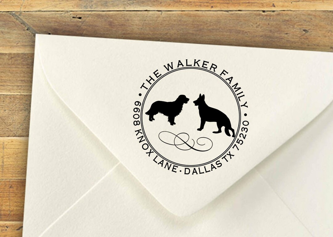 Custom Pet Portrait Stamp Personalized Hand-drawn Pet Face Stamp Custom ...