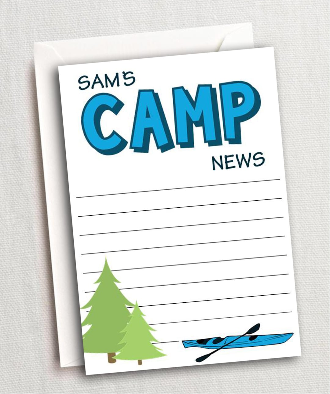 Camp Stationery With Envelopes, 20 Quantity, Thank You Note, Camping ...