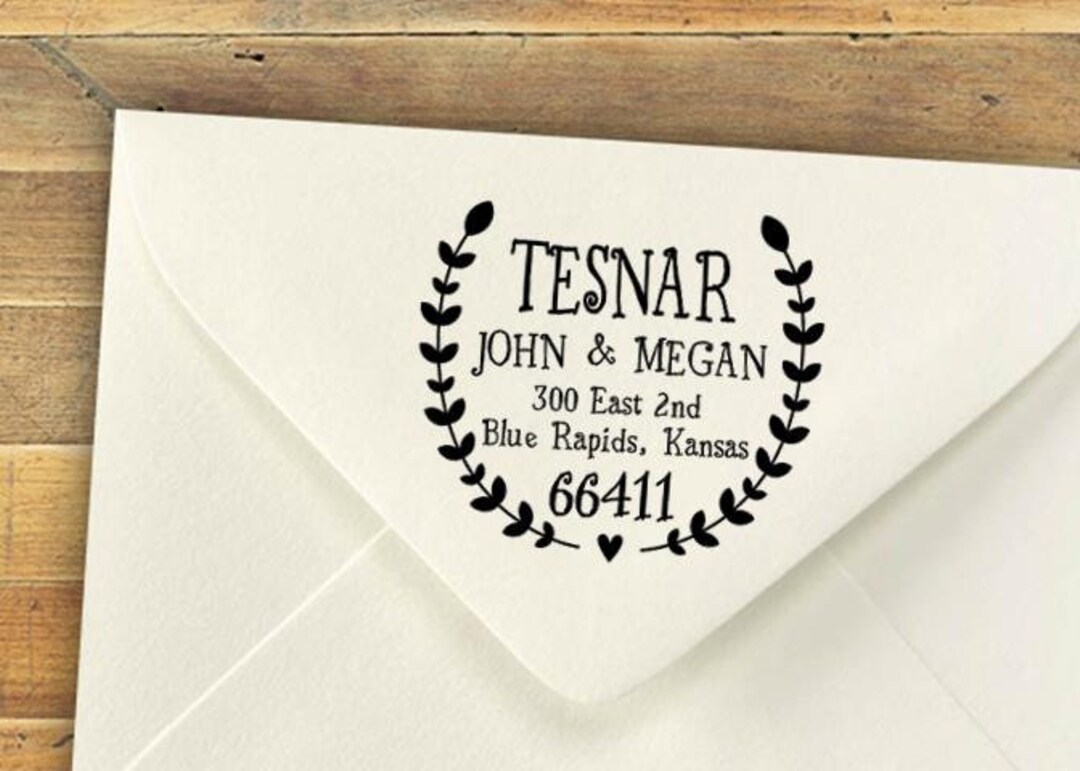 Custom Address Stamp, Stamp, Self Ink Return Address Stamp ...
