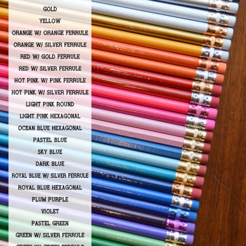Personalized Pencils - Etsy