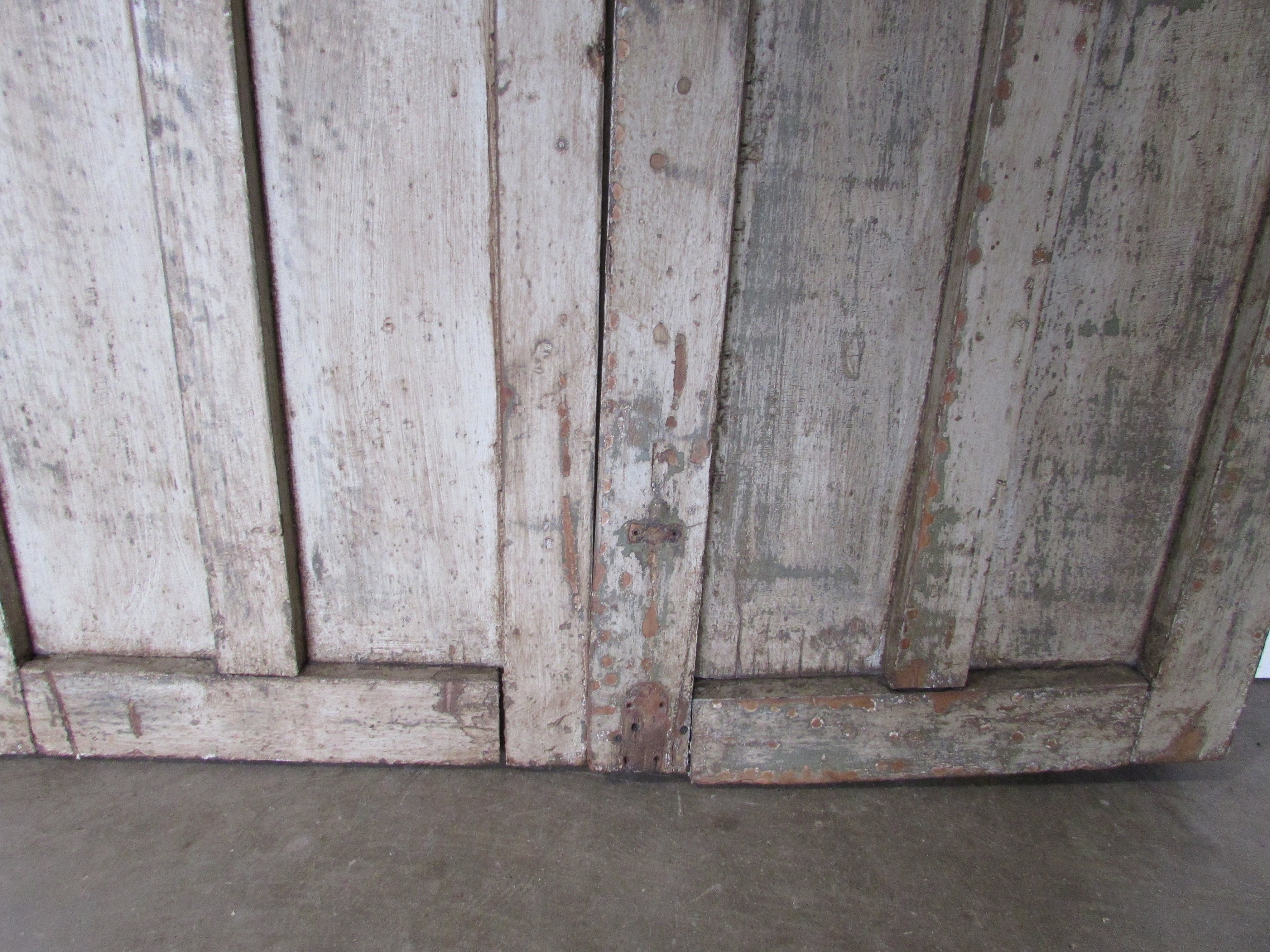 Antique Pair Carved Mexican Old Doors-#65-primitive-rustic-44.5x99 ...