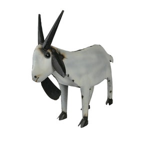 Recycled Metal Goat--farmhouse-cottage-decor-farm Goat-garden-patio ...