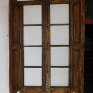 Antique Pair Mexican Old Doors-#425-primitive-rustic-39x71.5x1 ...