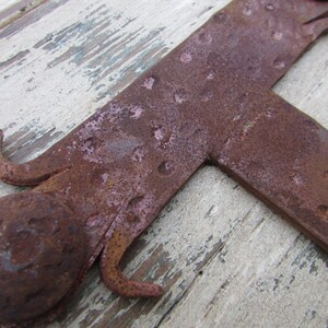 Rustic Door Hardware-"t" Strap Small-mexican-hand Hammered-accents-iron ...