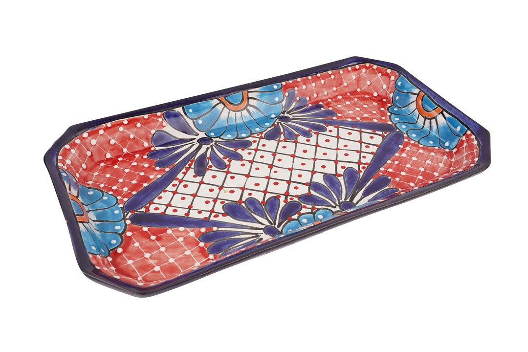 Talavera Ceramic Large Party Platter-hand Painted-handmade-colorful- 10 ...