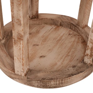 Richmond Round Farmhouse Wood Lantern-12x28 Inches-farmhouse-primitive ...