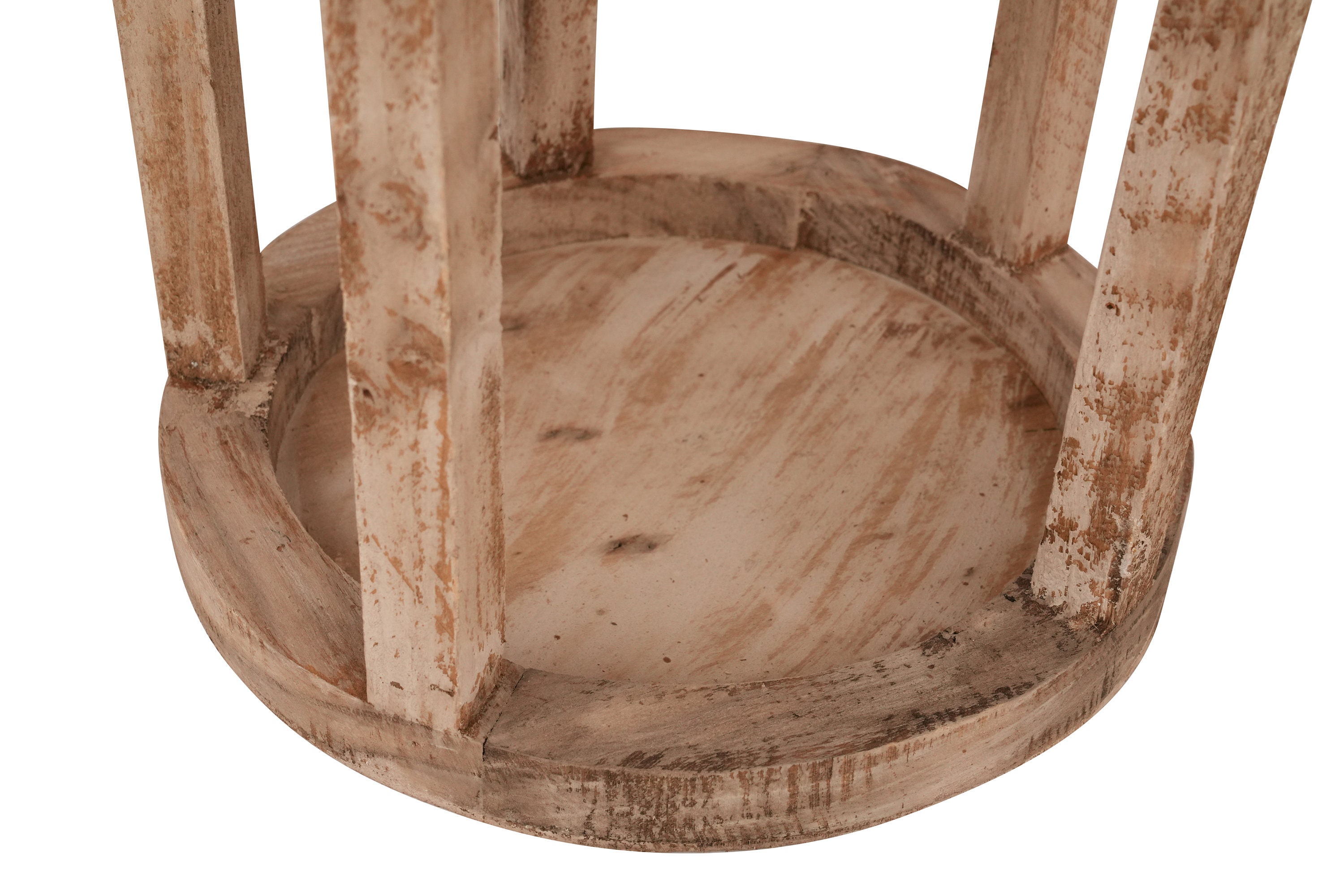 Richmond Round Farmhouse Wood Lantern-12x28 Inches-farmhouse-primitive ...