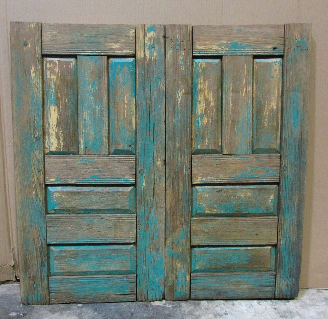 Antique Pair Mexican-windows21-primitive-rustic-33.5x32.5-gorgeous-wall ...