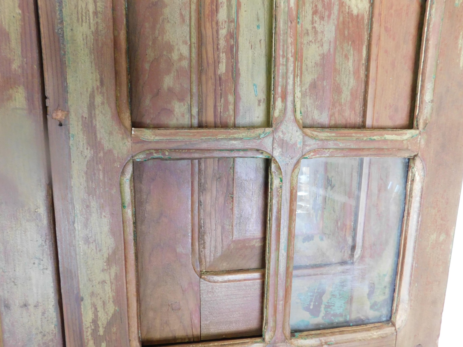 Antique Pair Carved Mexican Old Doors-glass-#80-primitive-rustic-39x81 ...