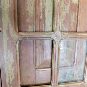Antique Pair Carved Mexican Old Doors-glass-#80-primitive-rustic-39x81 ...