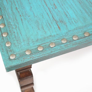 Silver Trails™ Turquoise Coffee Table-western-handcrafter-vintage Look ...