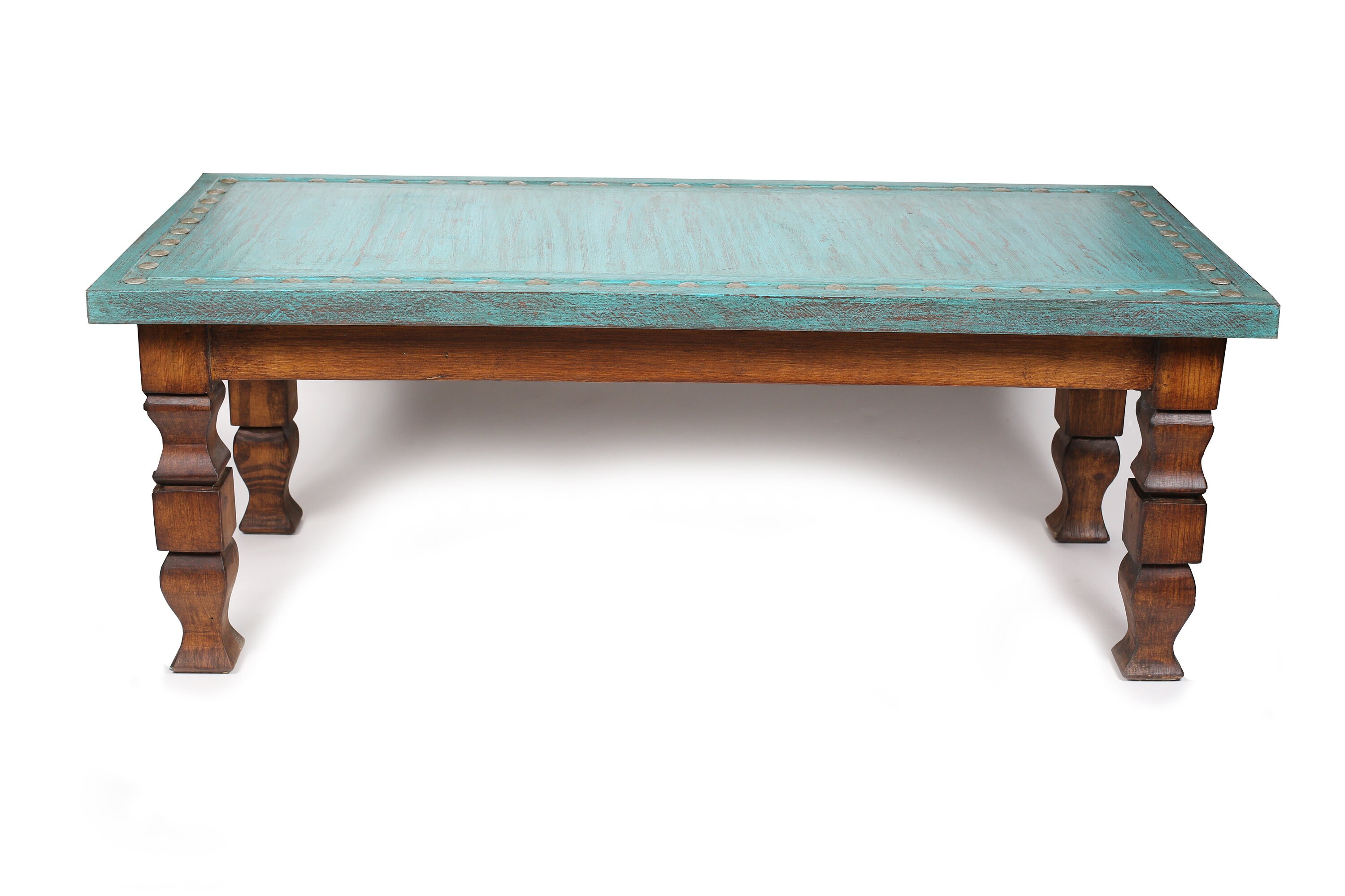 Silver Trails™ Turquoise Coffee Table-western-handcrafter-vintage Look ...